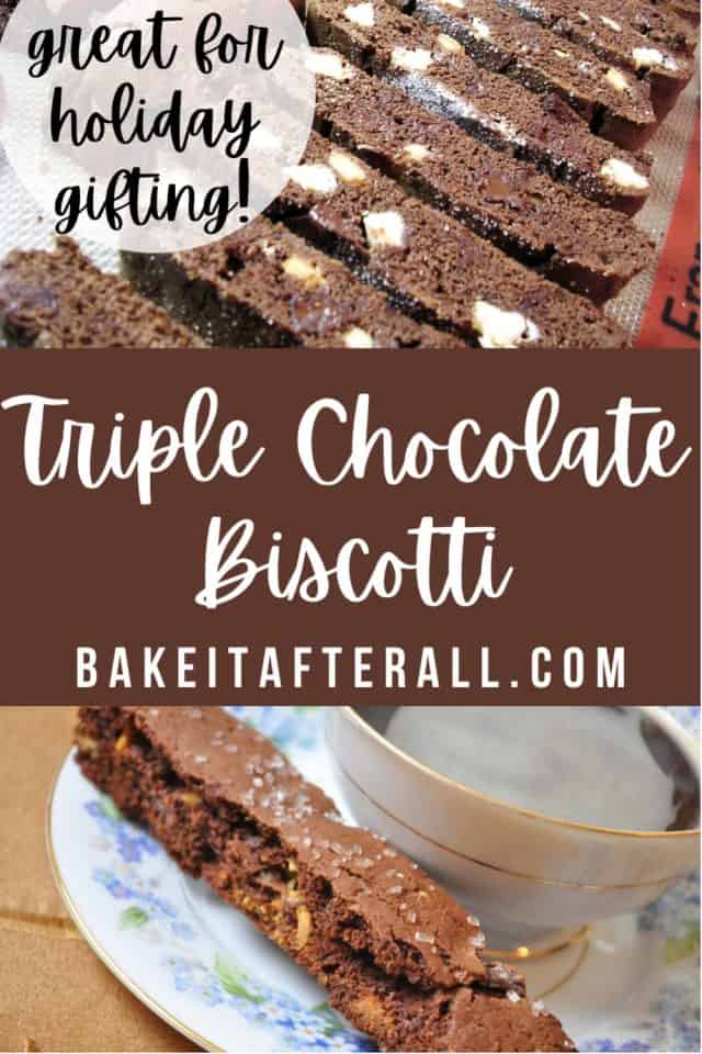 Triple Chocolate Biscotti {Nut Free} - You're Gonna Bake It After All