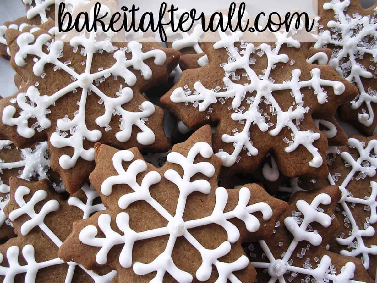 Snowflake Gingerbread Cookies - You're Gonna Bake It After All