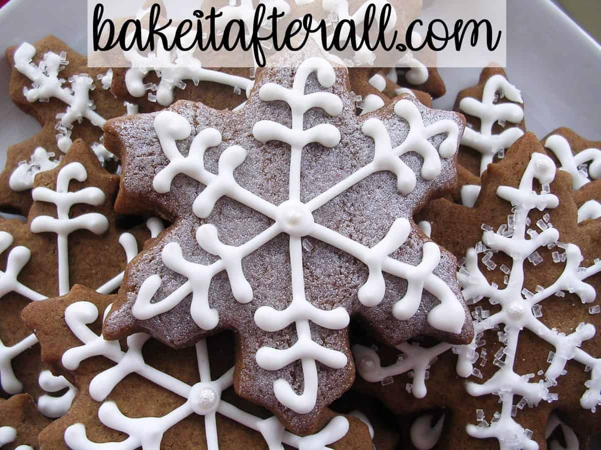 Snowflake Gingerbread Cookies - You're Gonna Bake It After All