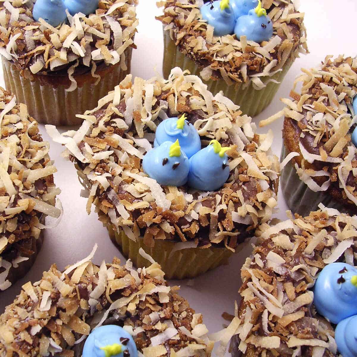 Baby Bluebird Cupcakes - You're Gonna Bake It After All