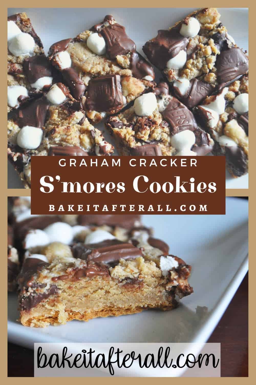 Graham Cracker S'mores Cookies - You're Gonna Bake It After All