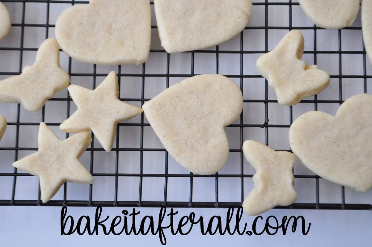 Iced Vanilla Shortbread Cookies - You're Gonna Bake It After All