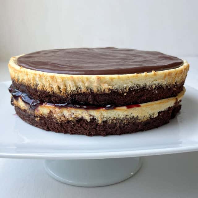 Chocolate Black Raspberry Cheesecake Layer Cake - You're Gonna Bake It ...