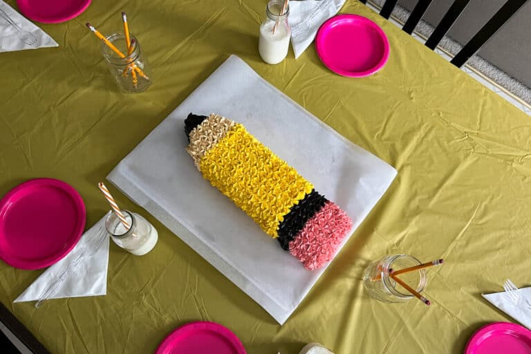 Back-to-School Pencil Cake - You're Gonna Bake It After All