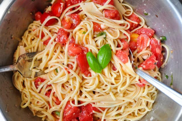Fresh Tomato Pasta - You're Gonna Bake It After All