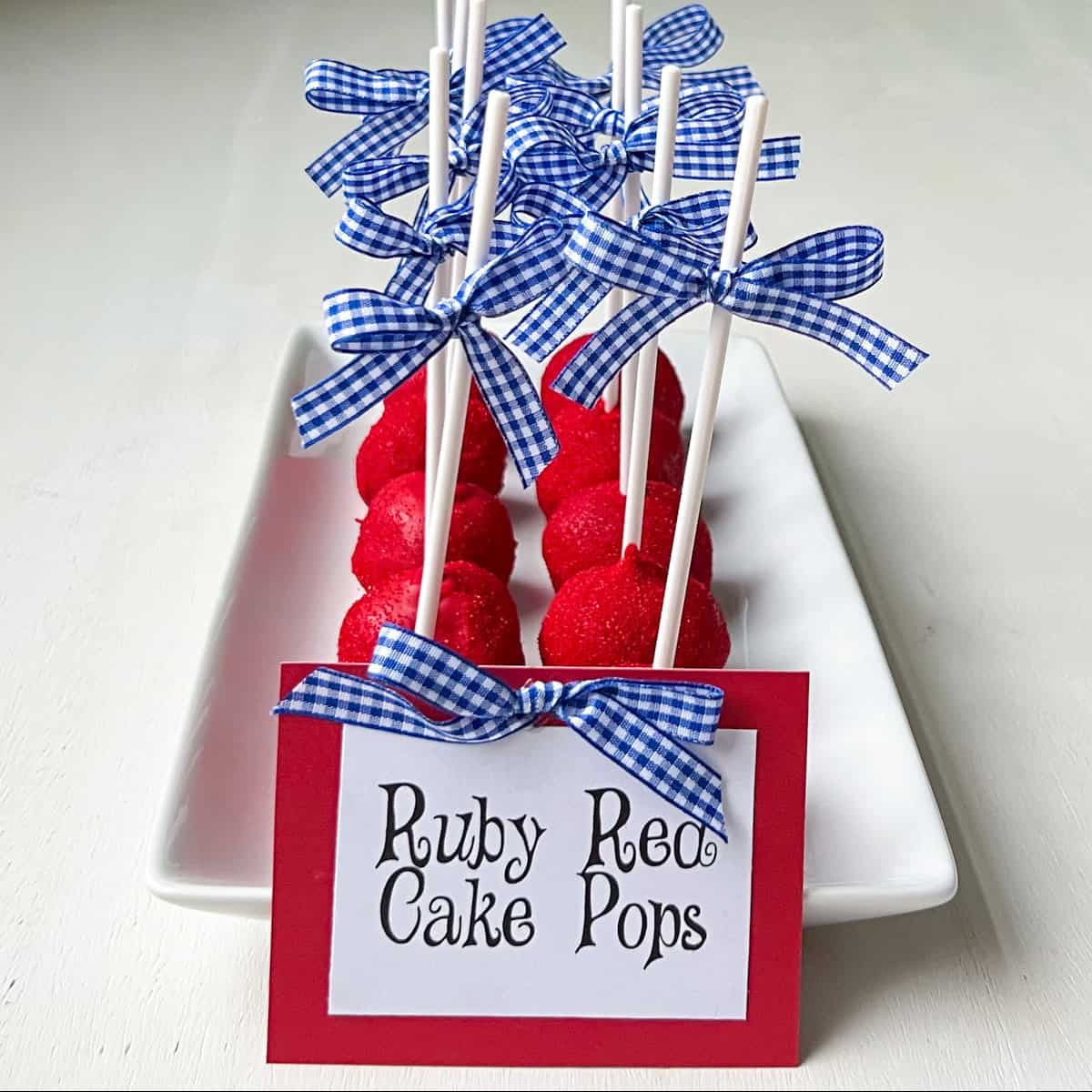 Ruby Red Cake Pops - You're Gonna Bake It After All