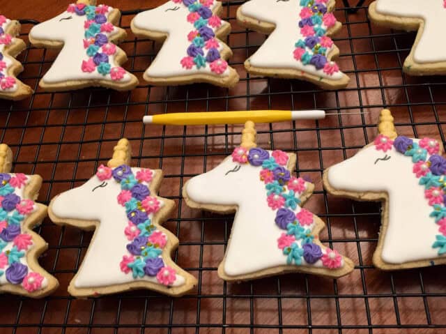 Unicorn Sugar Cookies with Royal Icing - You're Gonna Bake It After All