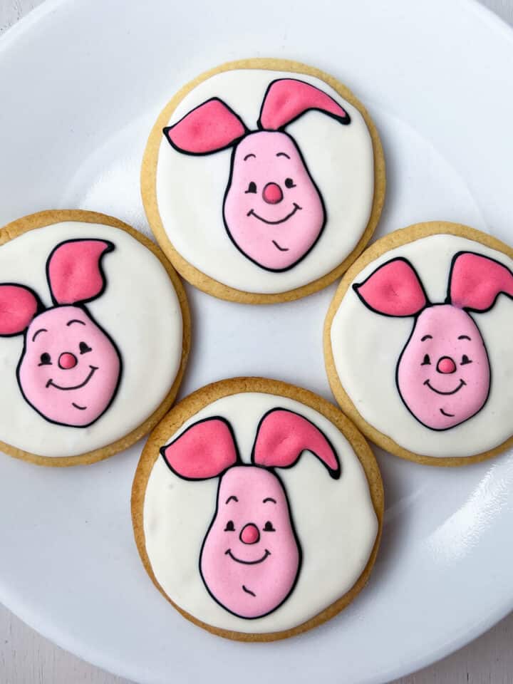 Winnie the Pooh Cookies with Royal Icing - You're Gonna Bake It After All
