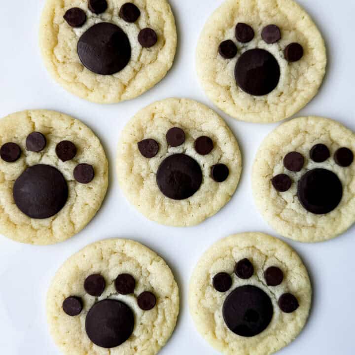 Easy Polar Bear Paw Cookies - You're Gonna Bake It After All