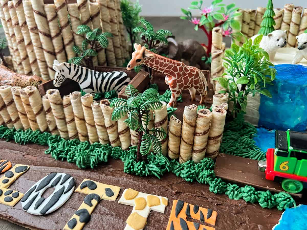 Zoo Animal Birthday Cake - You're Gonna Bake It After All