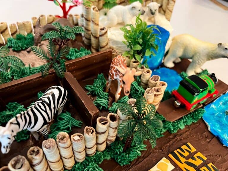 Zoo Animal Birthday Cake - You're Gonna Bake It After All